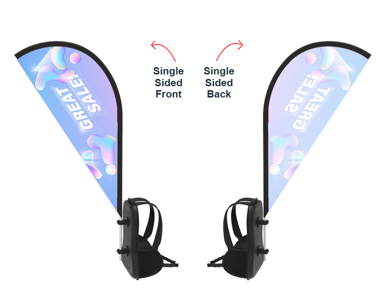 Teardrop Walking Backpack Flag - Eastern-Signs